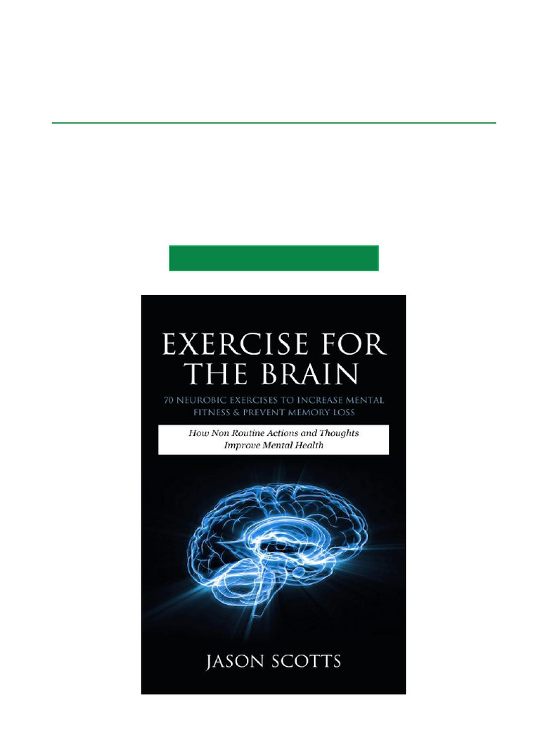 Free Download Exercise For The Brain 70 Neurobic Exercises To Increase Mental Fitness & Prevent ...