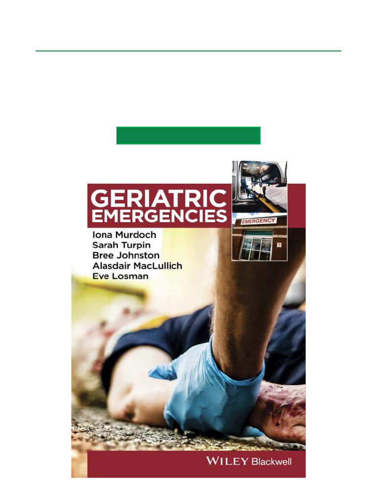 Research Geriatric Emergencies 1st Edition Research PDF Download | PDF