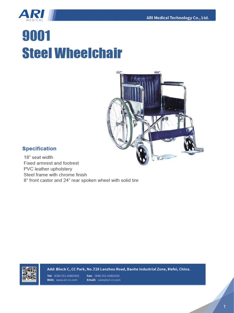 9001 Steel Wheelchair | PDF