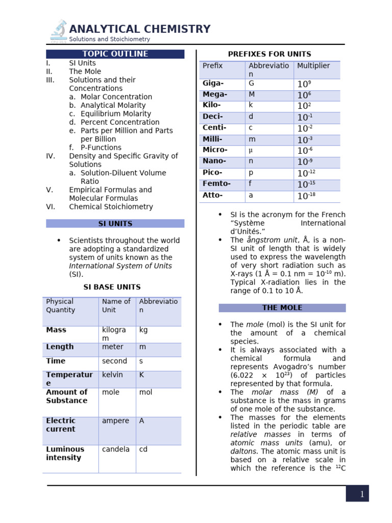 Chem 4a Y Solutions and Stoichiometry | PDF | Mole (Unit) | Concentration