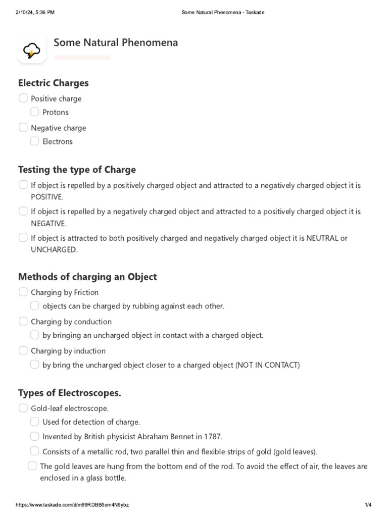 Some Natural Phenomena | PDF