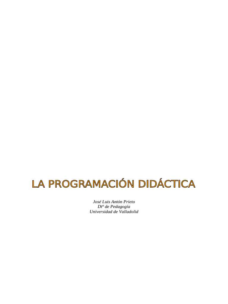 Programaciones Didácticas | PDF | Evaluación | Aprendizaje