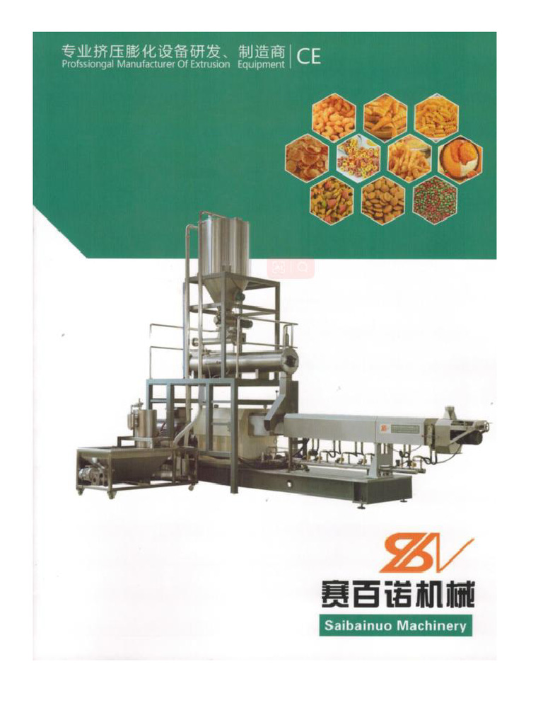 Saibainuo Catalogue of Food Extruder Machine-Amy Lee 2023 | PDF | Extrusion | Clothes Dryer