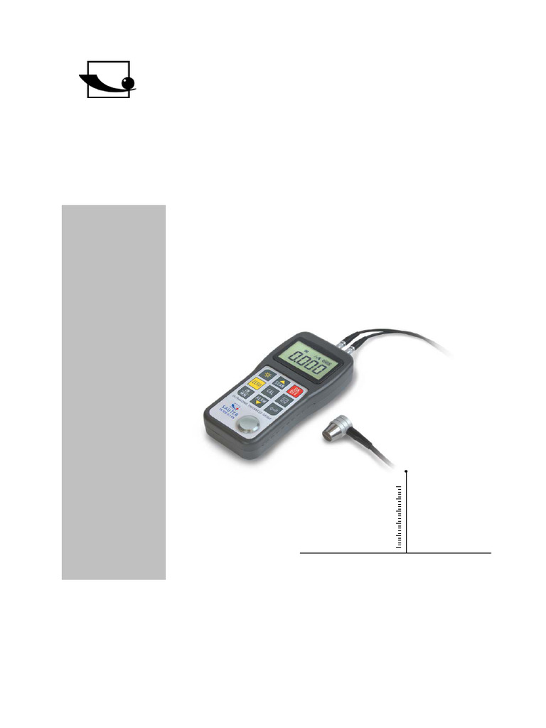 Sauter Ultrasonic Thickness Gauge Manual | PDF | Calibration | Ultrasound