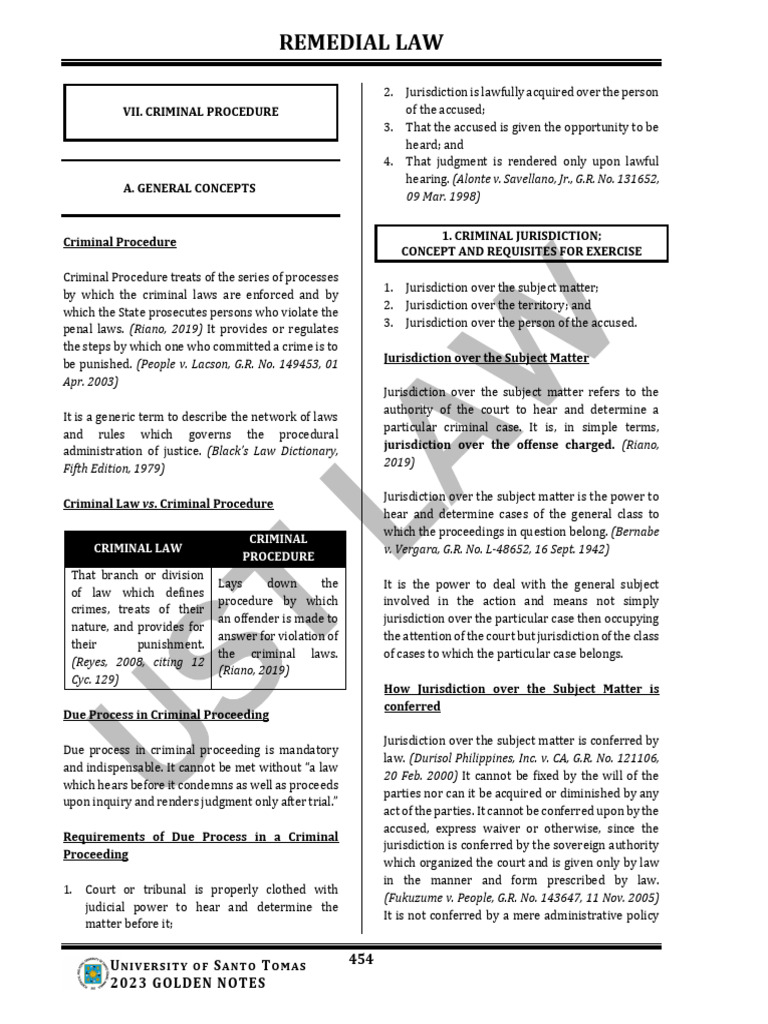 CRIM Pro | PDF | Arrest | Jurisdiction