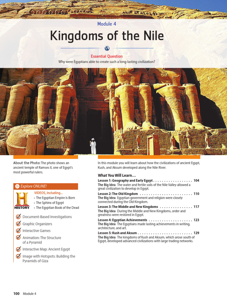 Module 4 - Kingdom of The Nile | PDF | Ancient Egypt | Egyptian Pyramids
