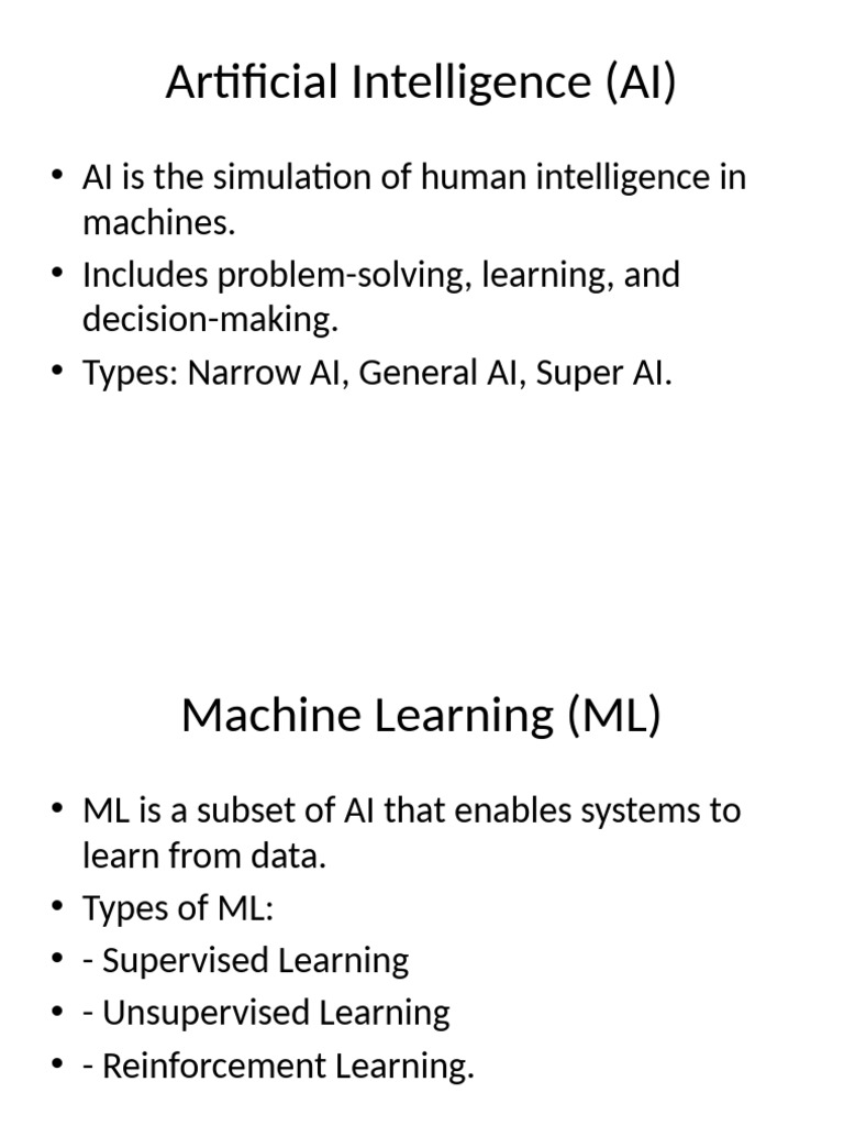 AI ML DL GenerativeAI Presentation | PDF