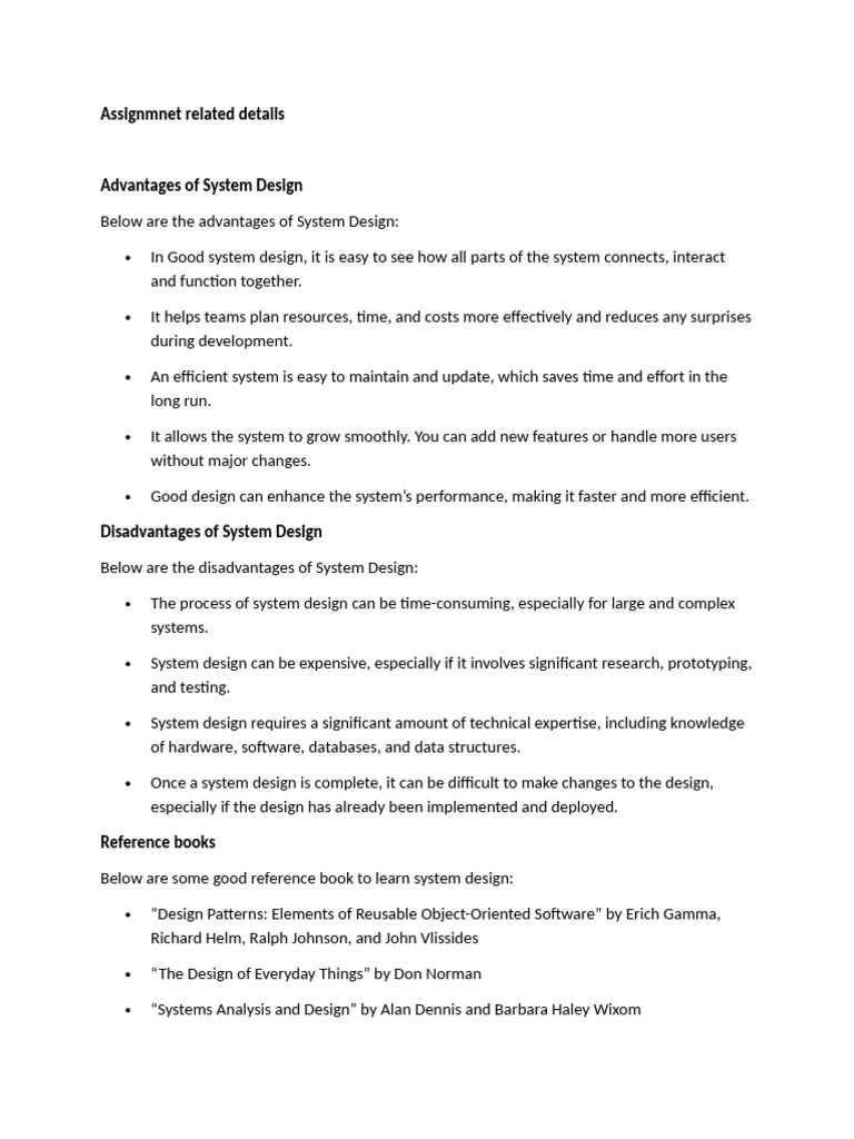 Assignmnet Related Details | PDF