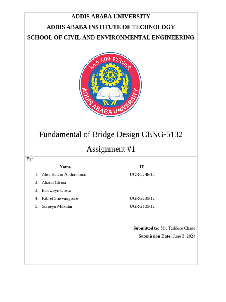 Bridge Assignment Answer 2024 | PDF | Structural Load | Fracture