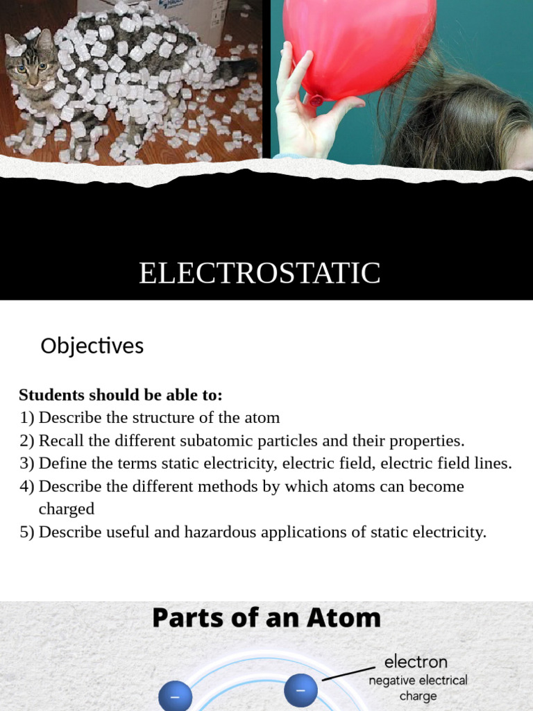 Static Electricity New | PDF | Electric Charge | Atoms