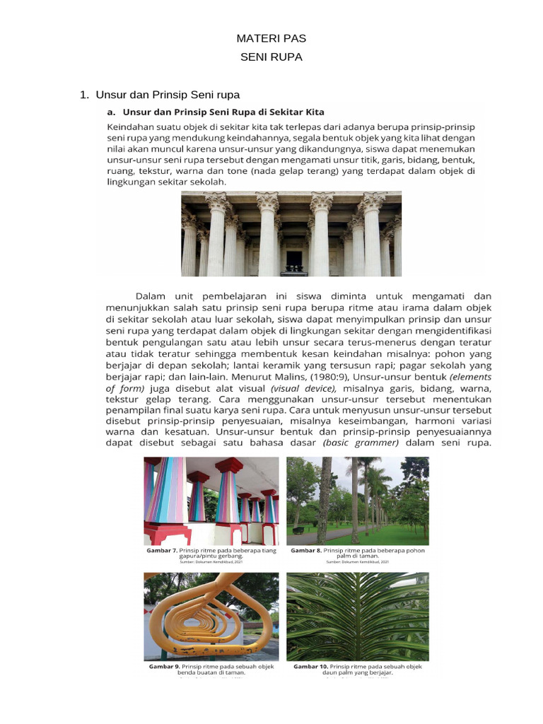 MATERI PAS SENI RUPA OK | PDF