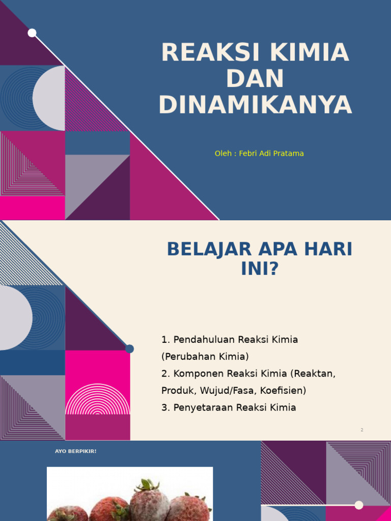 IPA Kelas 9 - Reaksi Kimia Dan Dinamikanya | PDF