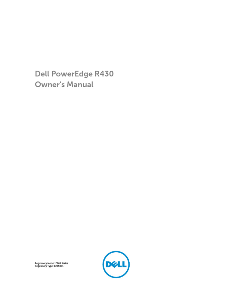 PowerEdge R430 Owner Manual | PDF | Usb | Booting