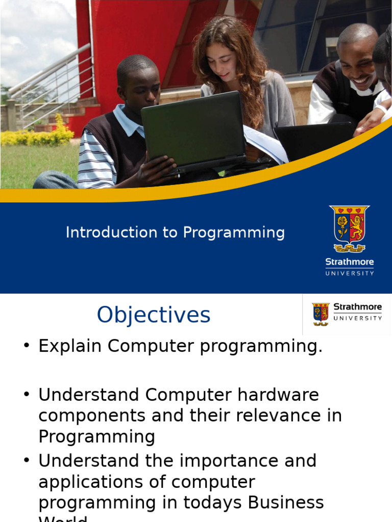 Lecture 1-Introduction To Programming | PDF | Computer Program | Programming