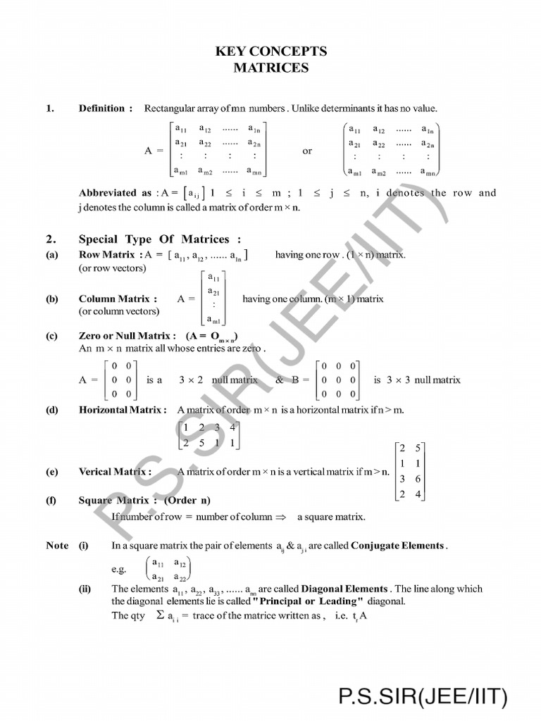 01 Determinants And Matrices Pdf