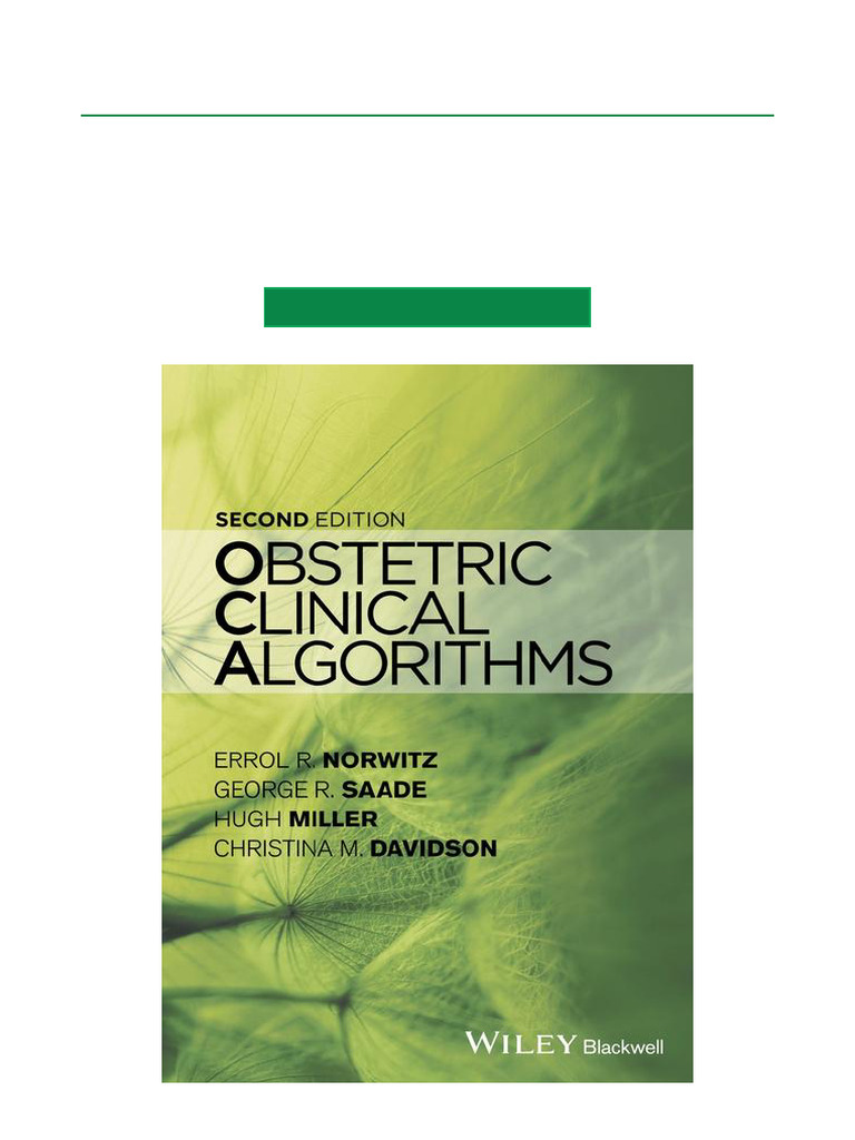 Obstetric Clinical Algorithms Guide | PDF