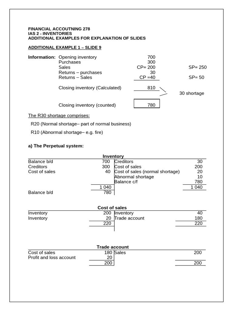 Additional Examples For Explanation of Slides (Term 1) | PDF | Cost Of ...