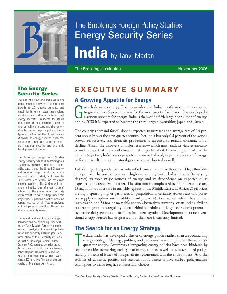 India Energy Scenario | PDF | World Energy Consumption | Energy Security