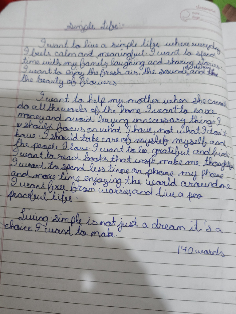 Simple Life Paragraph | PDF
