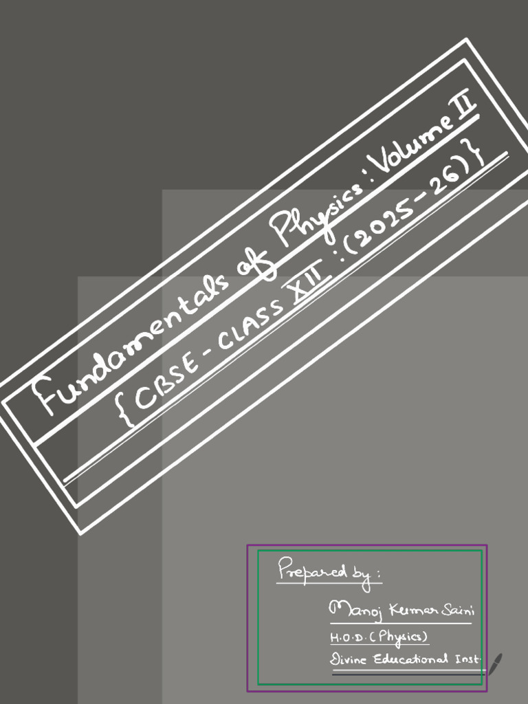 Syllabus of Chapter 2 Physics Class XII | PDF