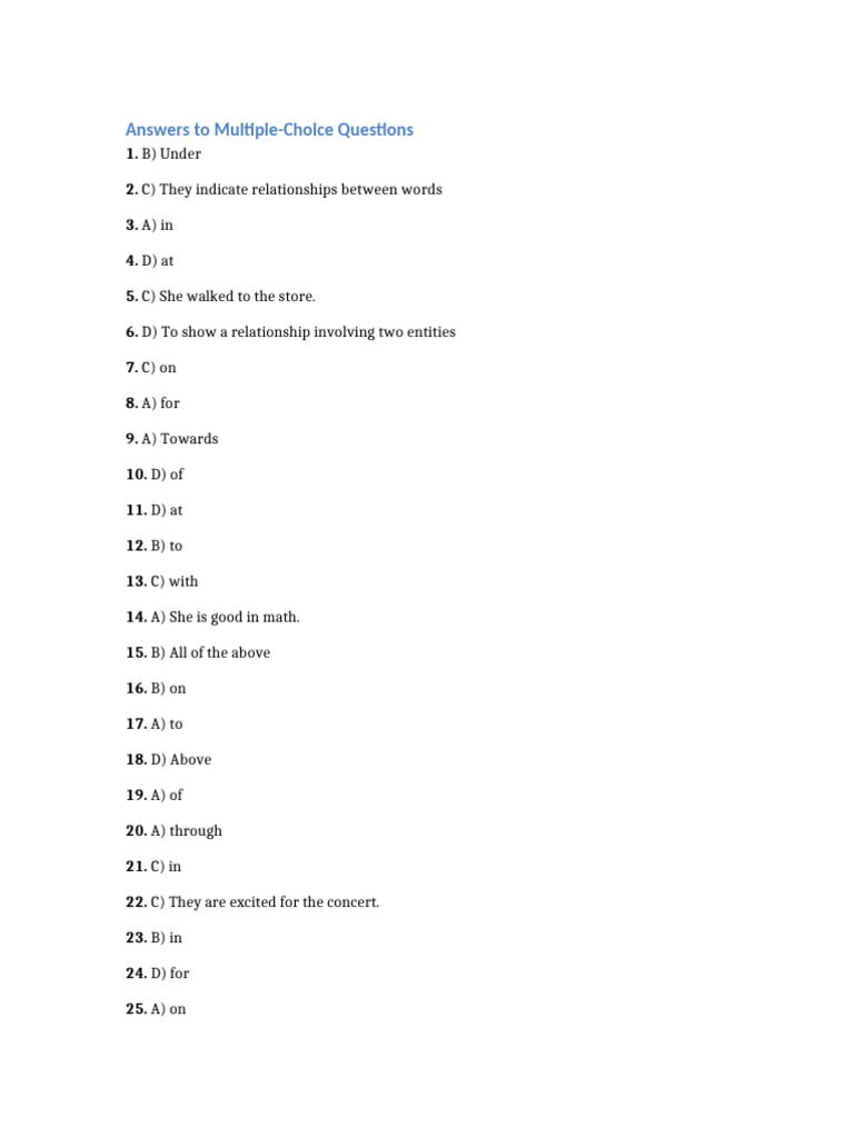 Quiz Multiple-Choice Answers | PDF | Compassion