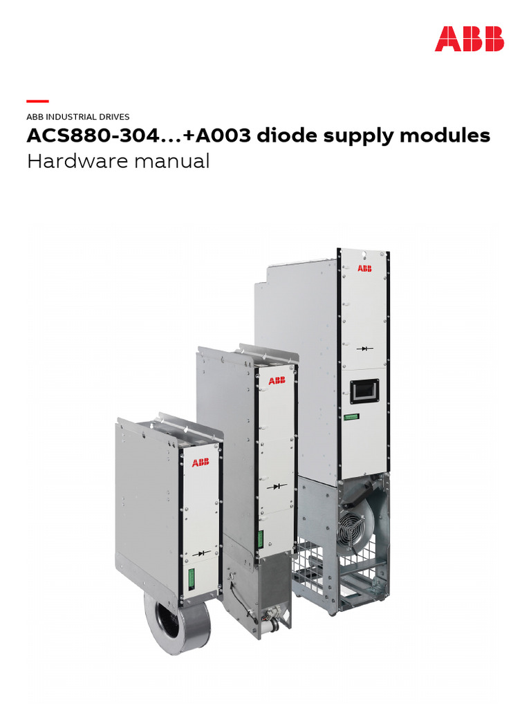 ACS880-304 Diode Supply Module Manual | PDF | Power Inverter | Rectifier