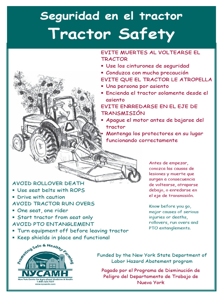Tractor Safety Big English Spanish | PDF