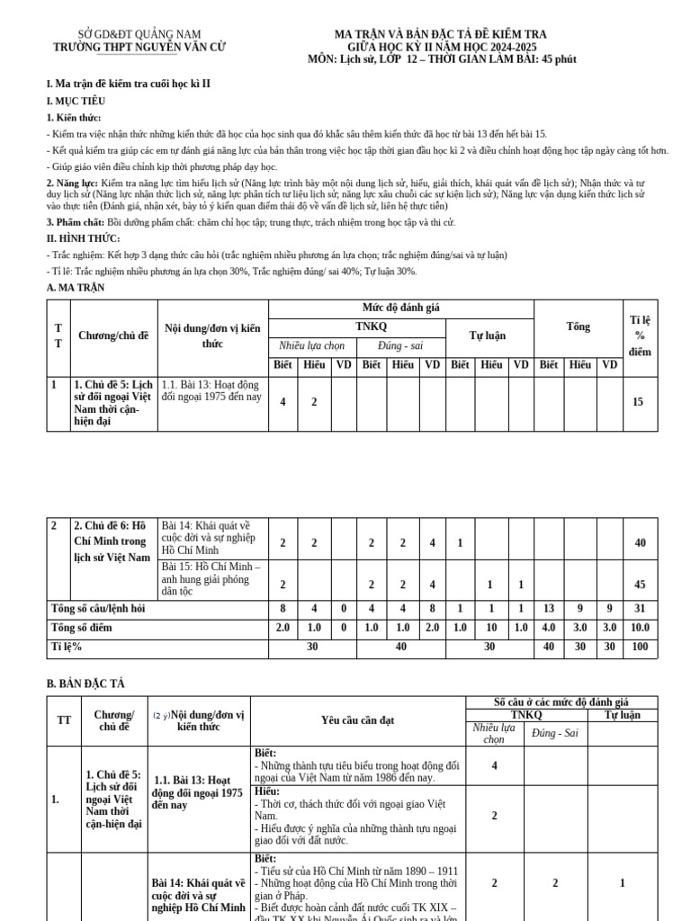Su12 Matran CK2 | PDF