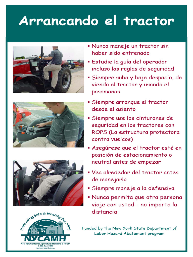 Safe Tractor Starting Big Spanish | PDF