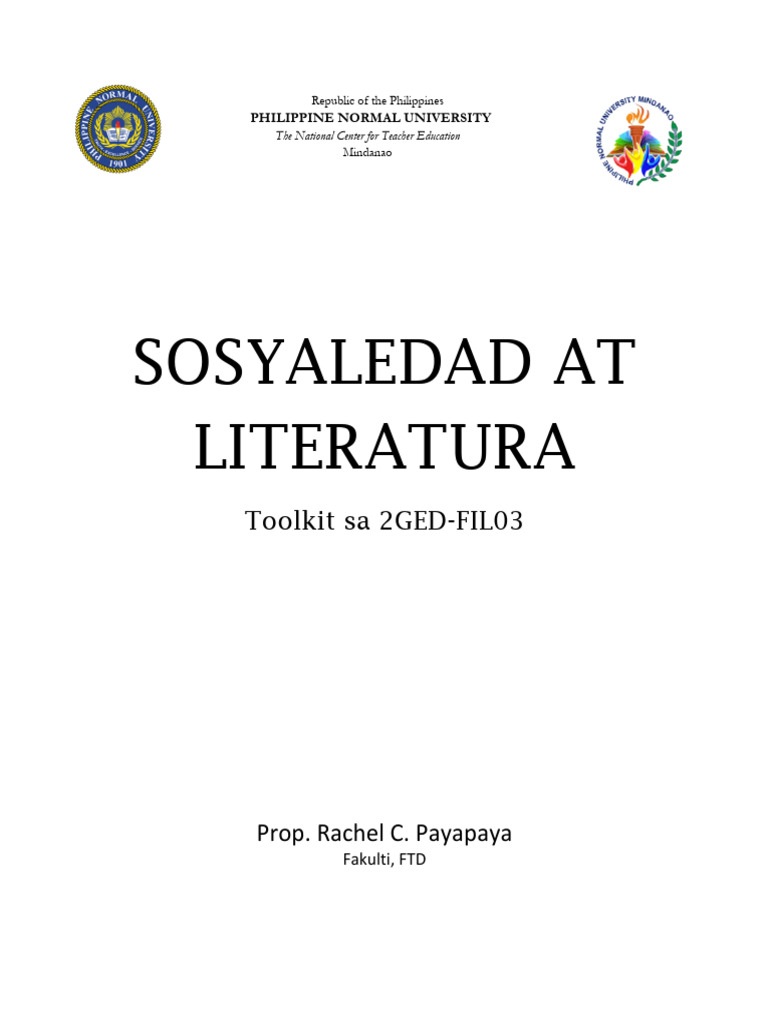 Module SOSLIT Merged | PDF