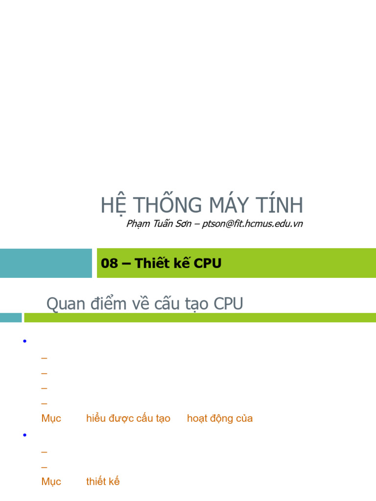 08 - Thiet Ke CPU - LEGv8 | PDF