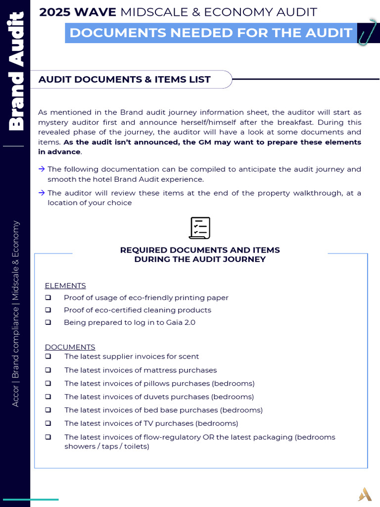 2025 Ecosure Audit - Documents-Needed-For-The-Audit - 1 | PDF | Furniture