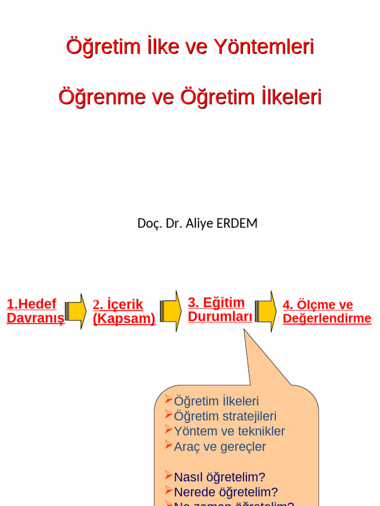 Öğrenme Ve Öğretim Ilkeleri | PDF