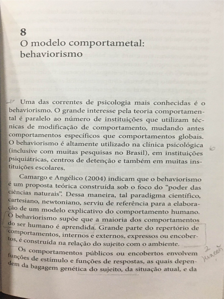 Texto 4 O modelo comportamental behaviorismo | PDF