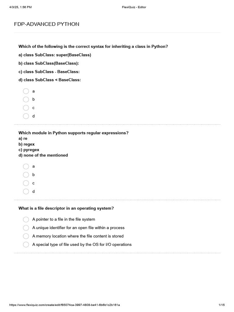 Advance Python Question Bank | PDF | Anonymous Function | Computer File