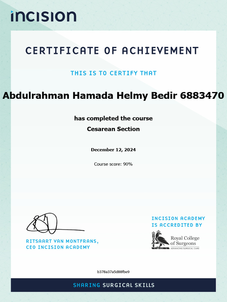 Cesarean Section B378a37a5d88fbe9 | PDF