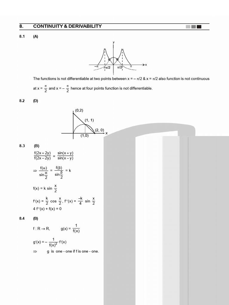 08-Continuity - Derigvability - SOL - E | PDF | Abstract Algebra | Mathematical Concepts