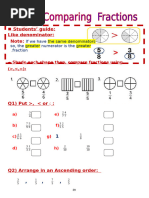 Class 4 Fractions Worksheet | PDF | Mathematics | Division (Mathematics)