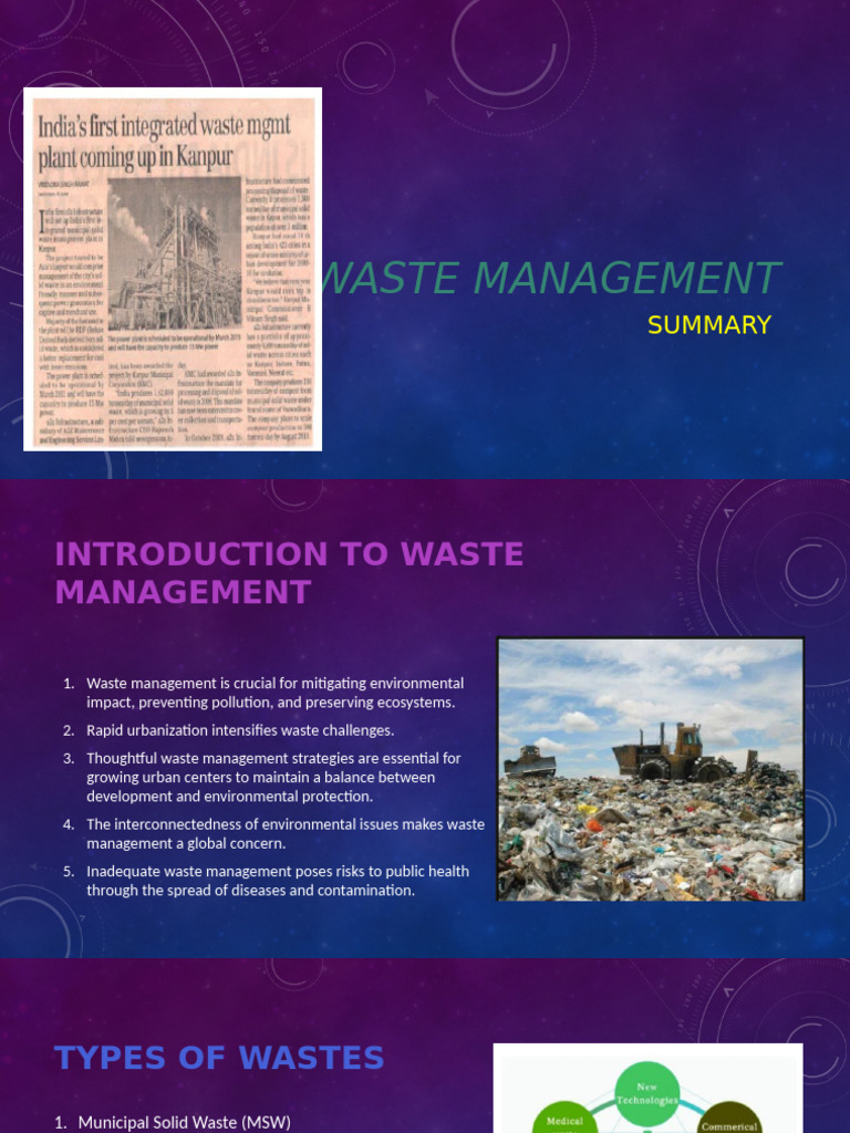Waste Management Presentation | PDF | Waste Management | Waste