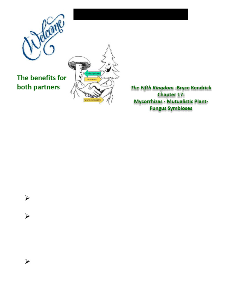 Topic 4a. Mycorrhizas Introduction Types Class10 | PDF | Fungus | Plants