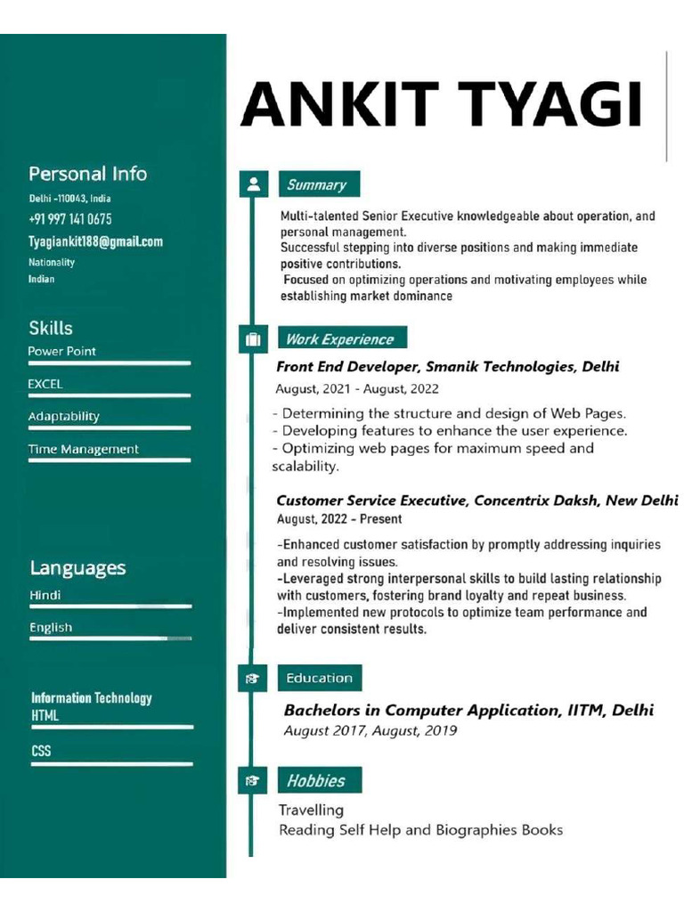 Ankit Resume | PDF