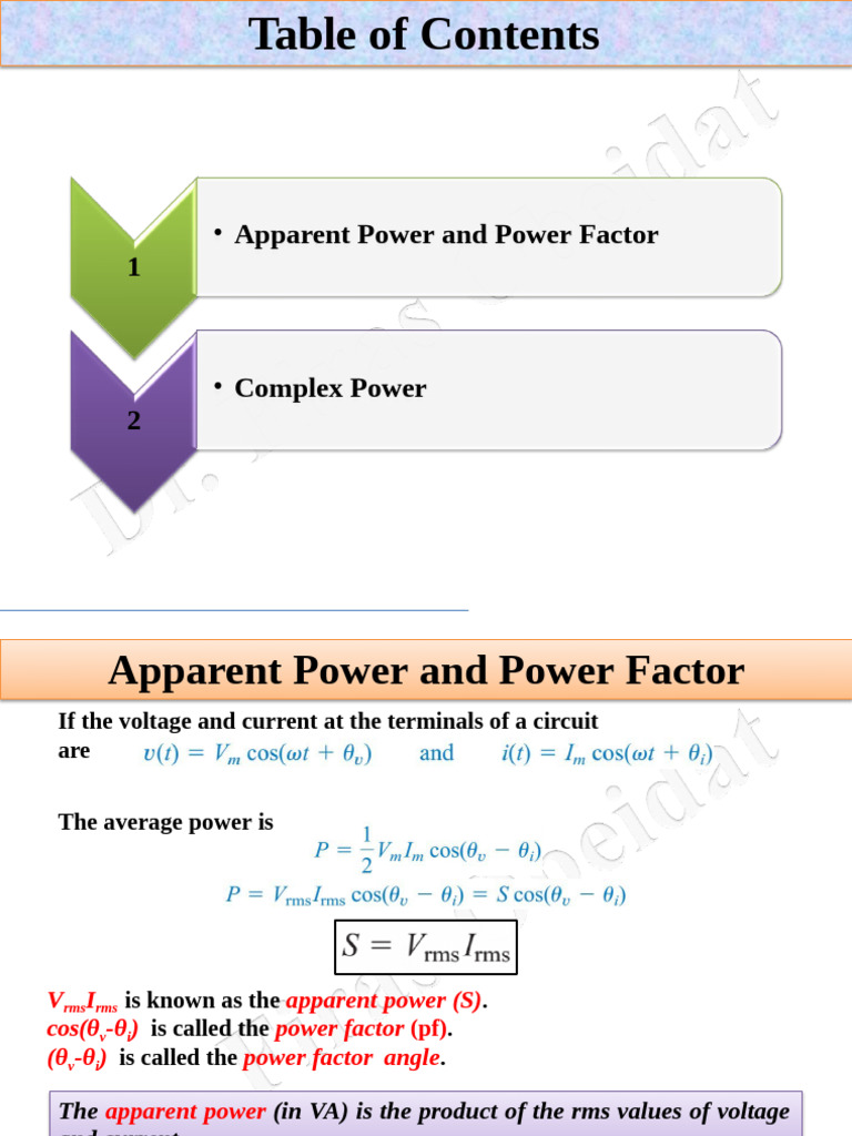 8 AC Circuit Power Analysis | PDF | Ac Power | Electrical Impedance
