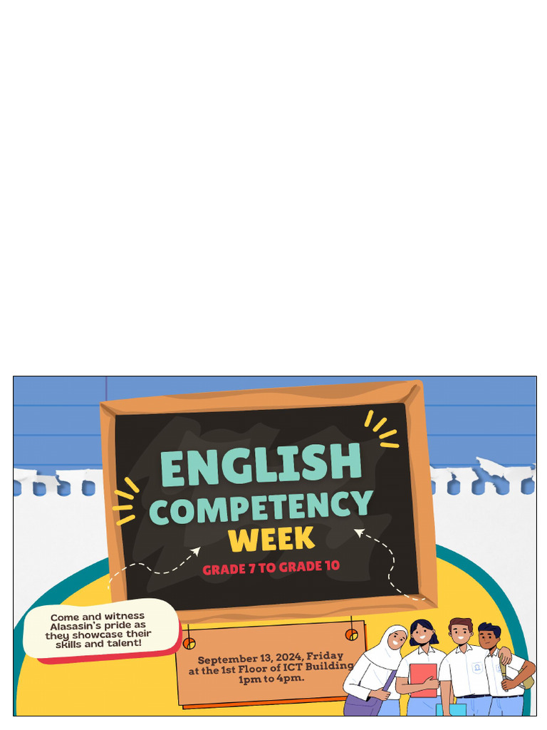 Program For English Competency Week | PDF