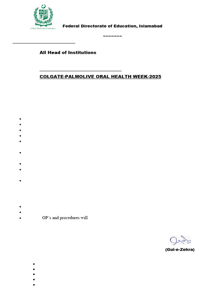 Oral Health Week-Urban I-II | PDF