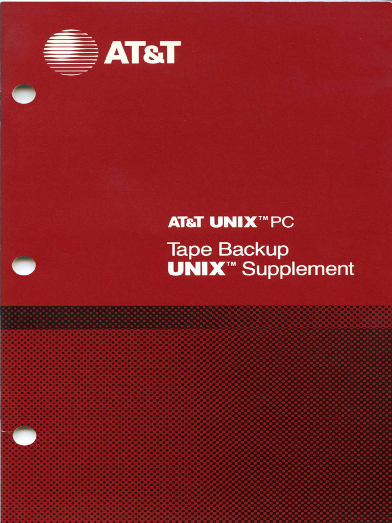999-300-215IS Tape Backup Unix Supplement Nov85 | PDF | Backup | Computer File