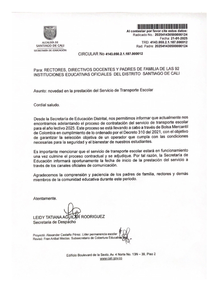 Circular 000012 | PDF