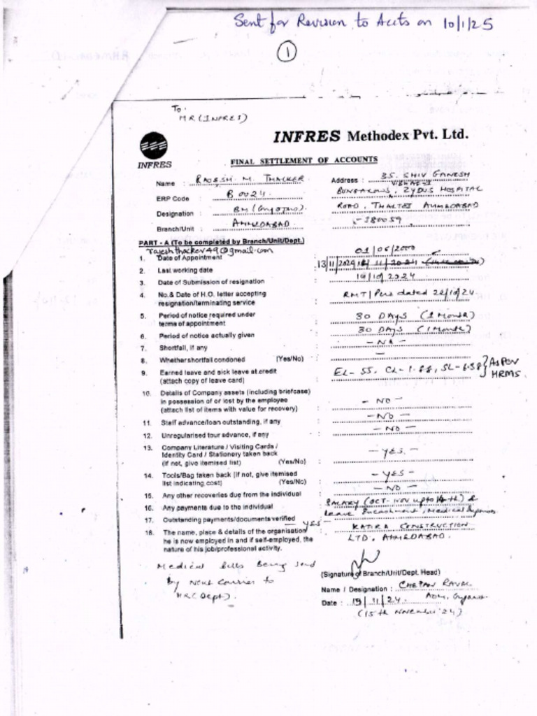 REVISED F&F Rajesh M Thacker Ahmedabad - Compressed | PDF