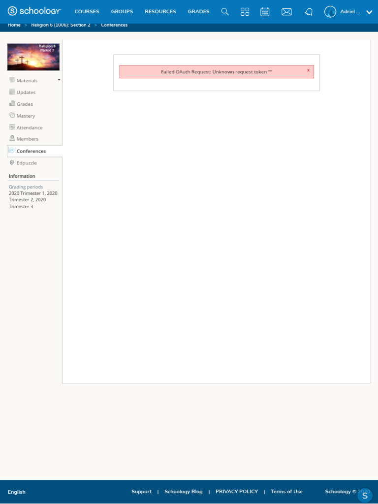 Religion 6 (1006) Section 2 Schoology | PDF