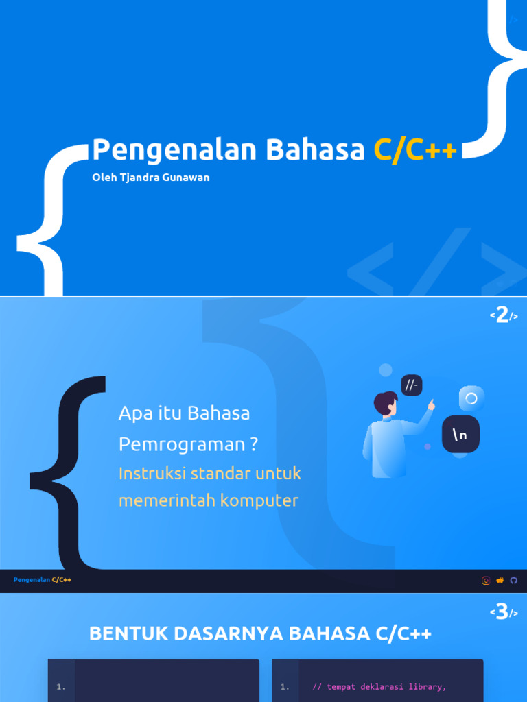 Materi Bahasa C Pengenalan | PDF