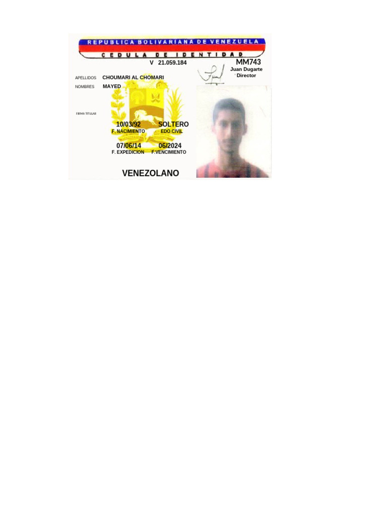 Cedula Editable | PDF